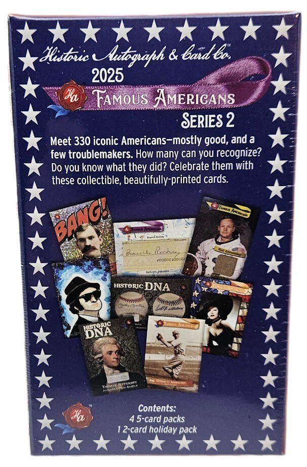 2025 Historic Autographs Famous Americans Series 2 Trading Cards Hobby ...