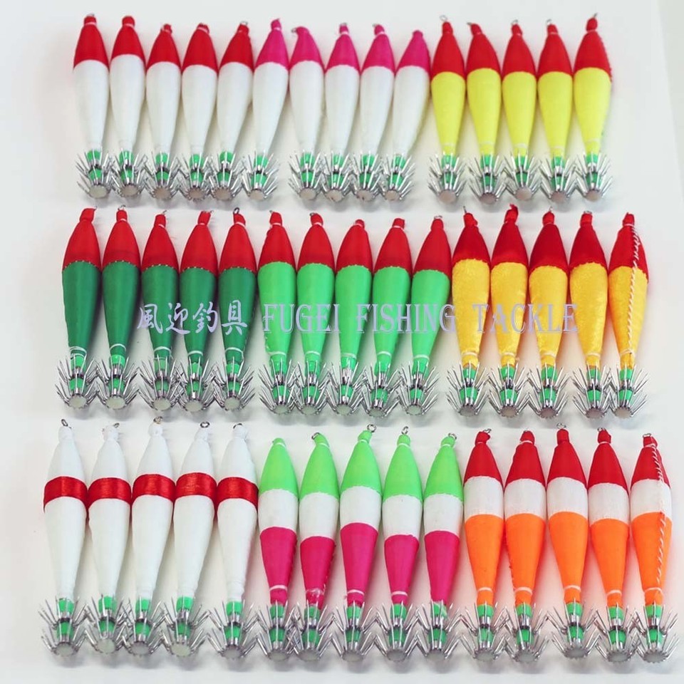 Squid fishing rig, glow-in-the-dark floating squid lure, size 4, 9 ...