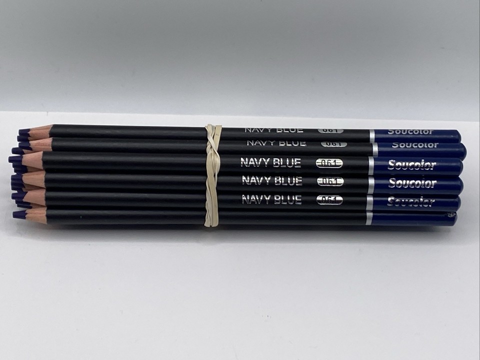 061 NAVY BLUE (20 Count) - Soucolor Colored Pencils - 4.0 mm Soft Core ...