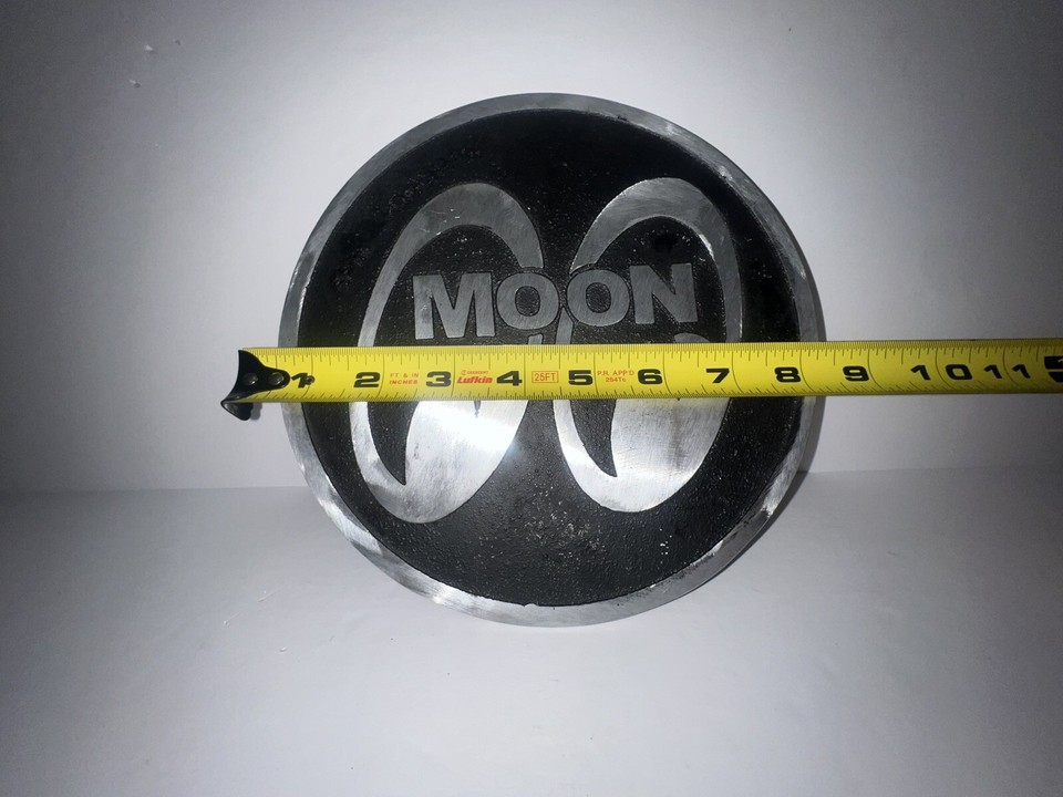 Vintage Cast Aluminum MOON EYE CIRCLE Car Club Plaque Collectable ...