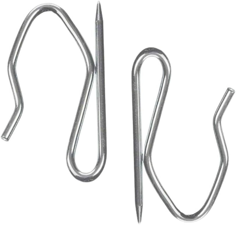 Metal Pin Curtain Hooks -PacK OF 10 / 20 / 40 / 60 / 80 / 100-Pinch ...