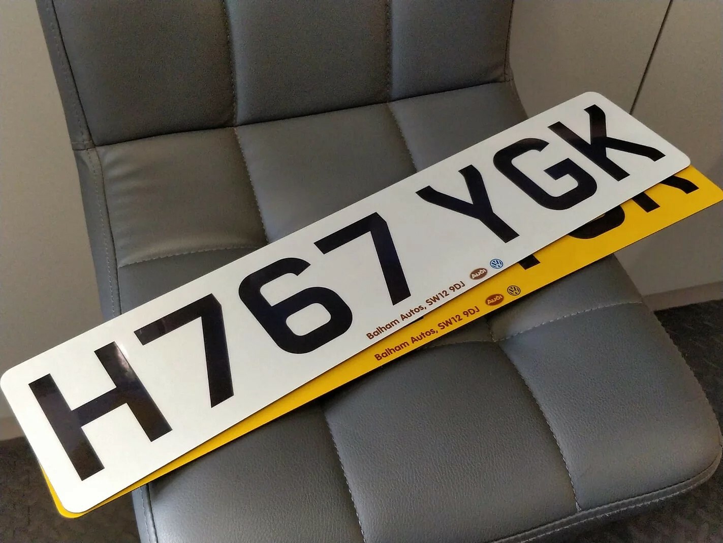 Pair Of Reproduction Retro Dealership Dealer Style Car Number Show ...