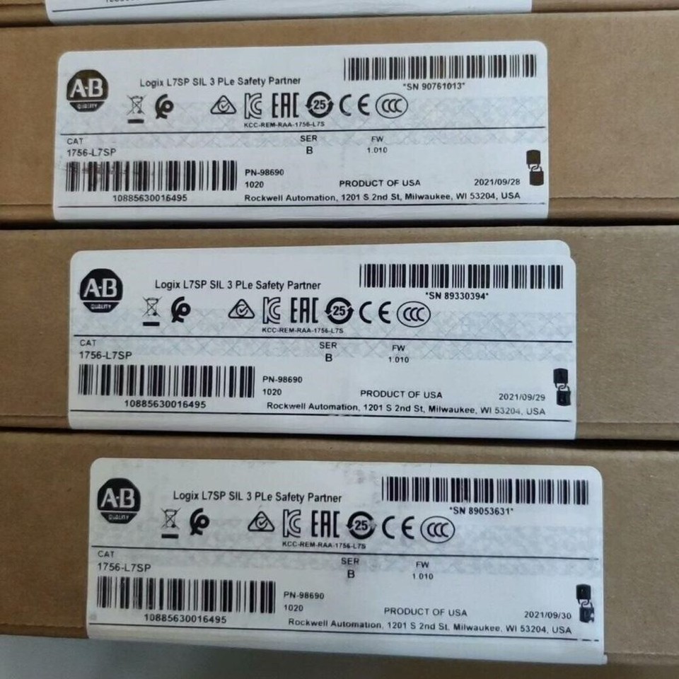Factory Sealed Allen-Bradley 1756-L7SP SER B GuardLogix Safety ...