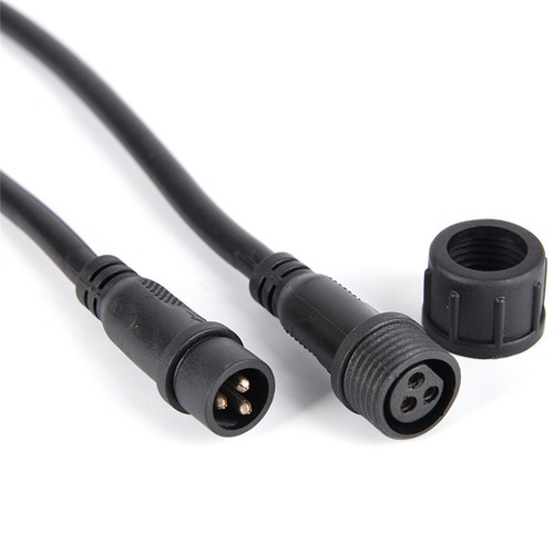 IP65 Waterproof 3Pin AC Cable 18AWG Wire LED Cable Connectors~'l | eBay ...