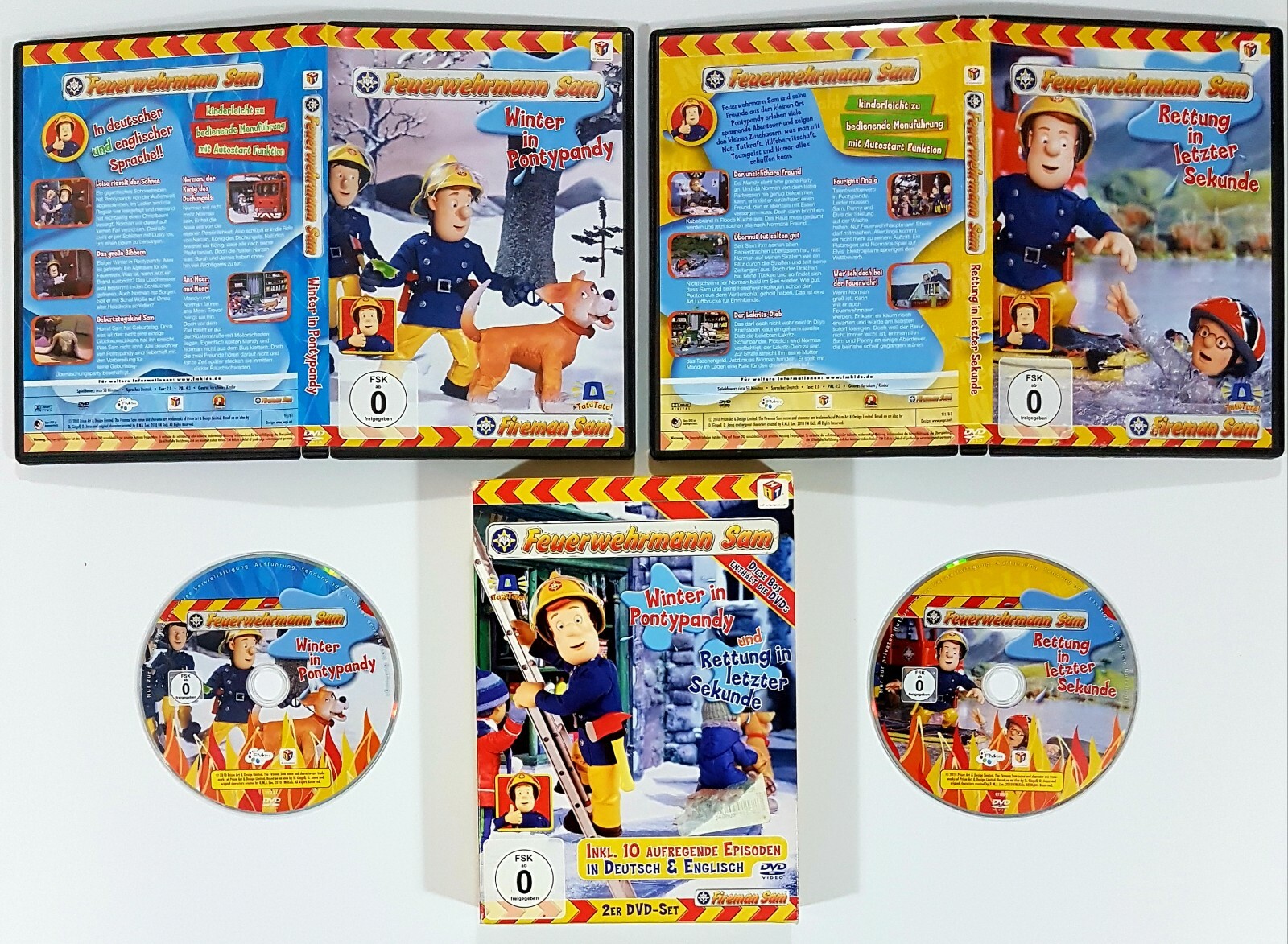 DVD Box Fireman Sam Winter IN Pontypandy/Rescue Last Second Dt Original ...