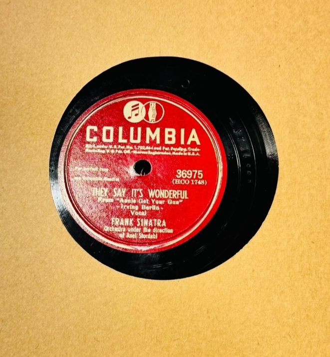 Frank Sinatra 10" Columbia 78 RPM Record Binder Lot of 9 Rare Classics ...