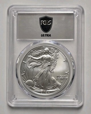 2024-W Burnished American Silver Eagle Ultra Breaks Label PCGS SP70 | eBay