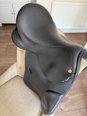 Black Country GPD spring tree 17inch Wide Black Leather Saddle | eBay UK