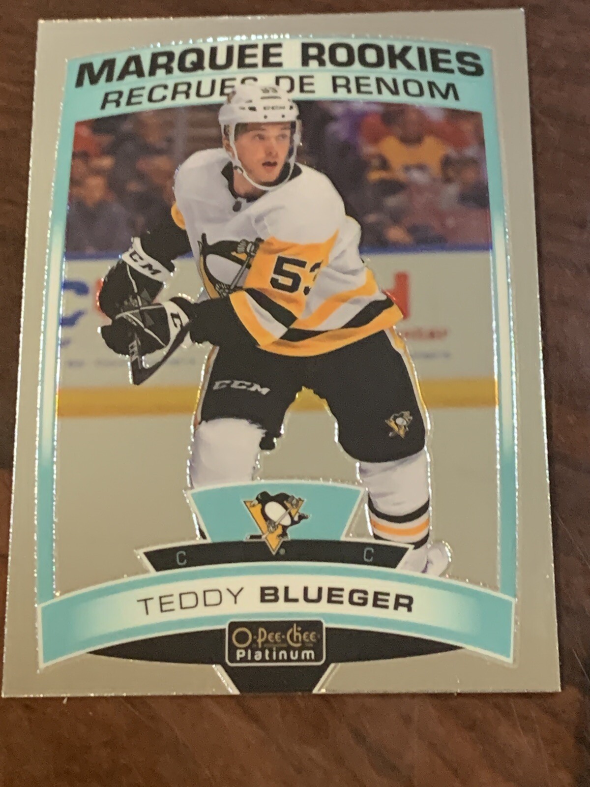 2019-20 O-Pee-Chee Platinum - Marquee Rookies Teddy Blueger #156 (RC ...