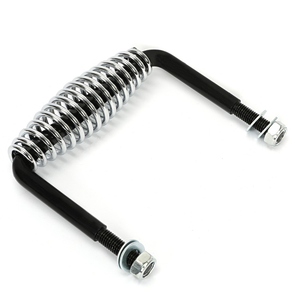 6" BBQ Smoker Spring Handle W/ Mounting Bracket Grill Wood Stove Pit ...