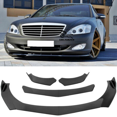 Front Bumper Guard Lip Body Spoiler Splitter Kit For Mercedes S-Klasse ...