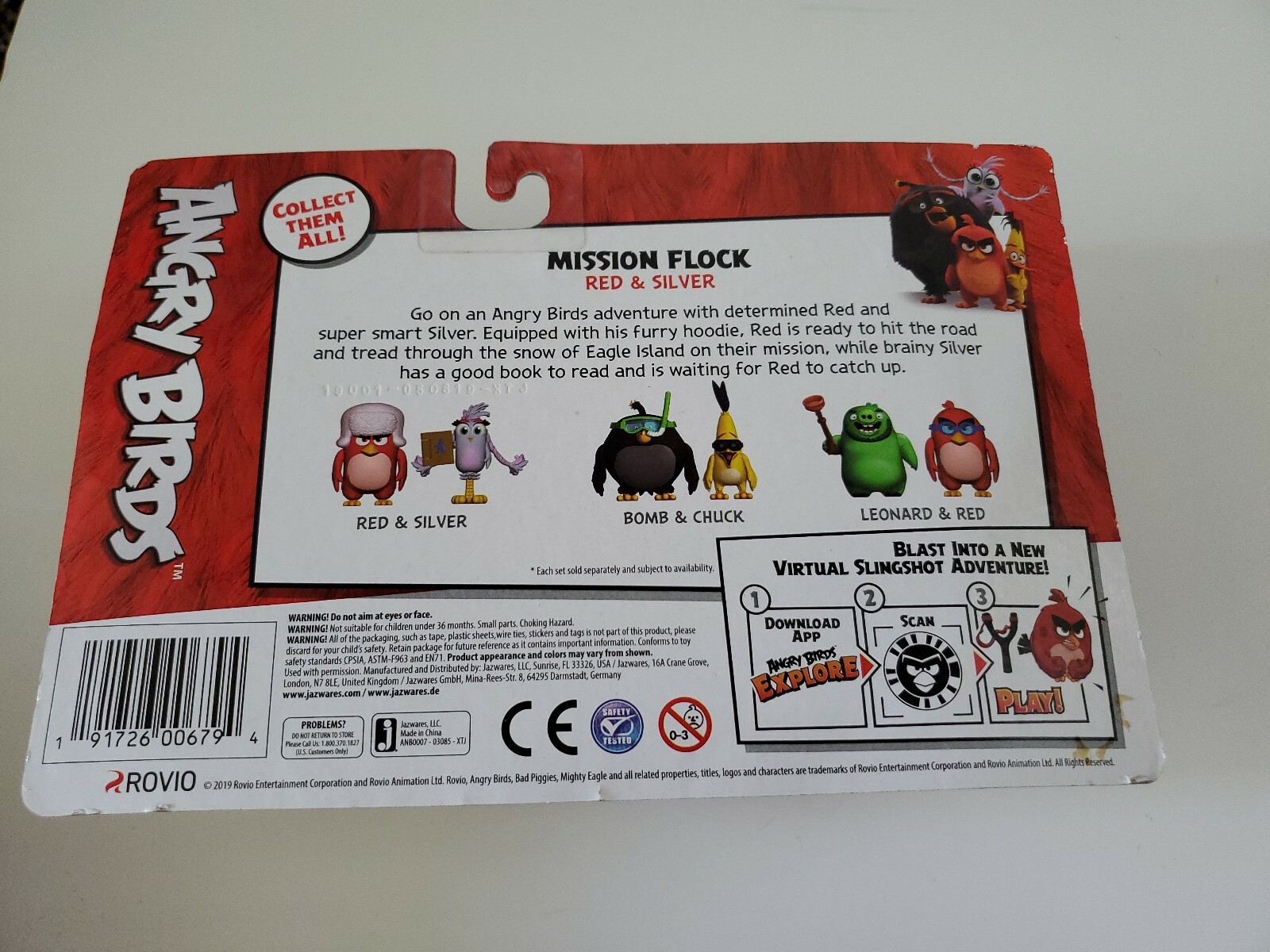 Angry Birds Mission Flock Set Red And Silver Birds Surprise Hatchling ...