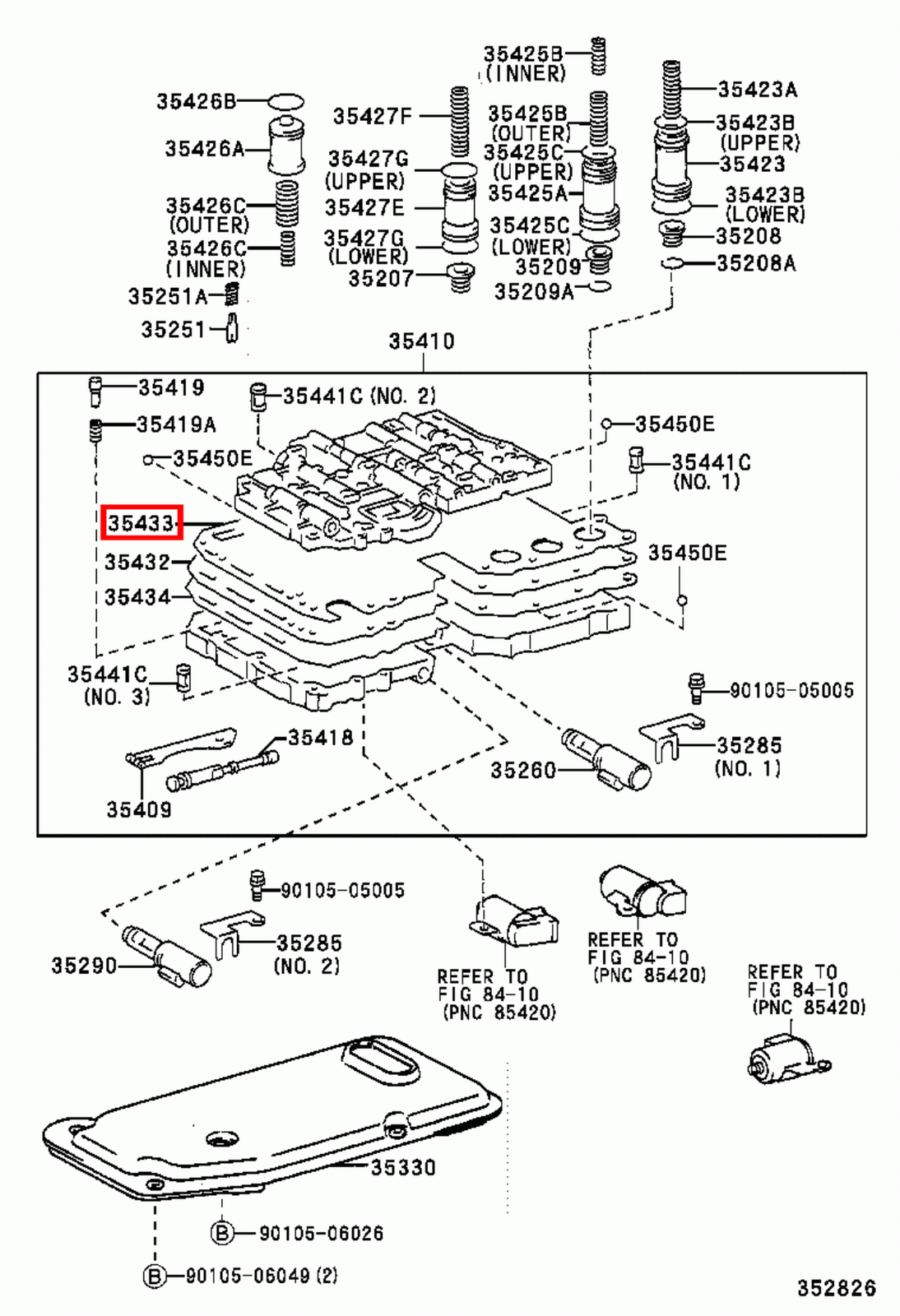 Genuine 4Runner RN131 RN130 RN110 RN106 RN101 Auto AT Upper Valve Body ...