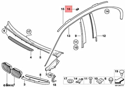 Genuine BMW E46 316i 1.6 1.9 318d 318i 320d 320i Fixing Clamp Left ...