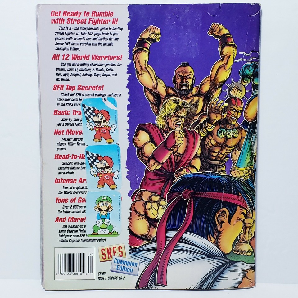 Gamepro Street Fighter II Strategy Guide SNES Super Nintendo Champion ...