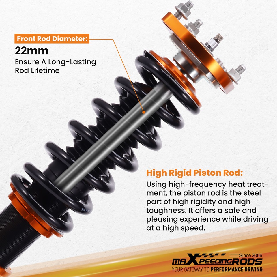 MaXpeedingrods 24 Way Damper Coilovers Lowering Springs For Ford ...
