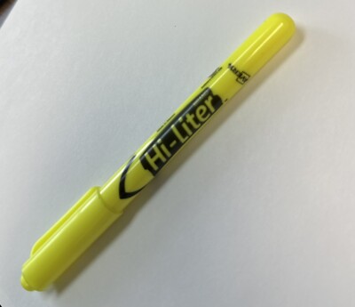 1 Hi-Liter Desk-Style Highlighters, Assorted Ink Colors | Yellow | eBay