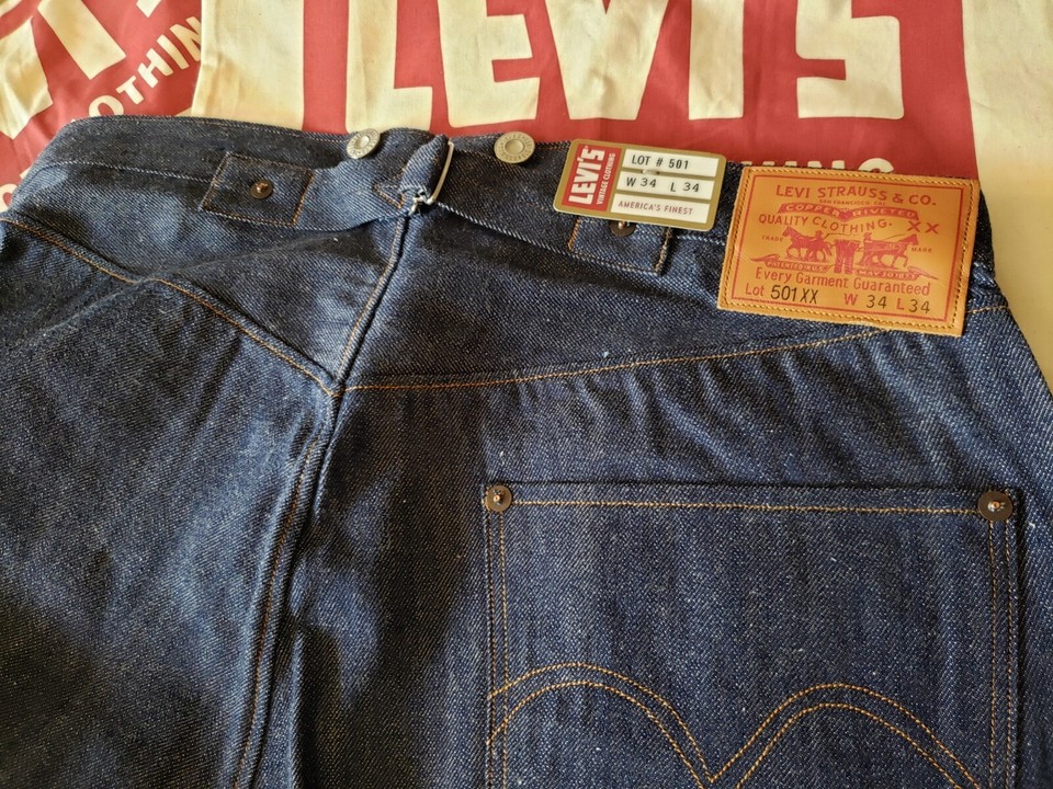 LEVI'S 1890 501 xx LVC Vintage Clothing Selvedge 1937 1933 Men's Jeans ...