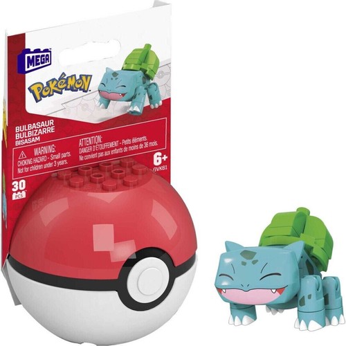 MEGA Construx Pokemon Pokeball Evergreen Set Bulbasaur Brand New 40f2 ...