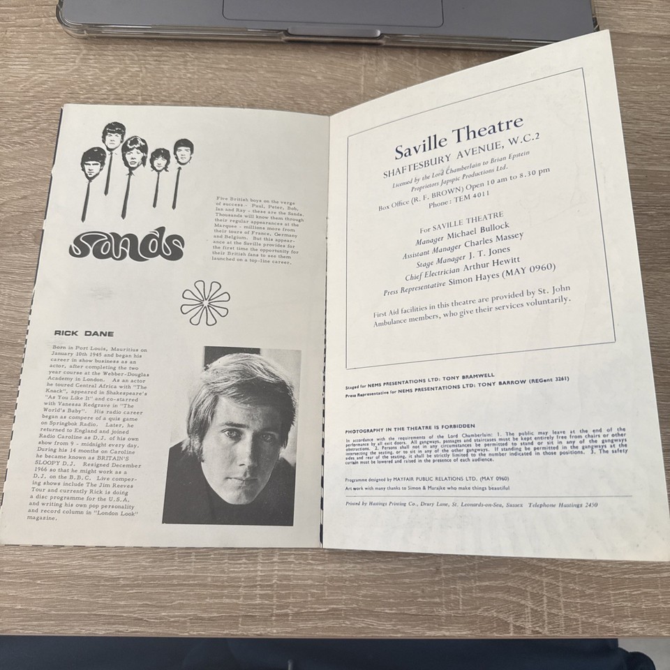 Cream - Seville Theatre Program 1967 - Mint Condition | eBay