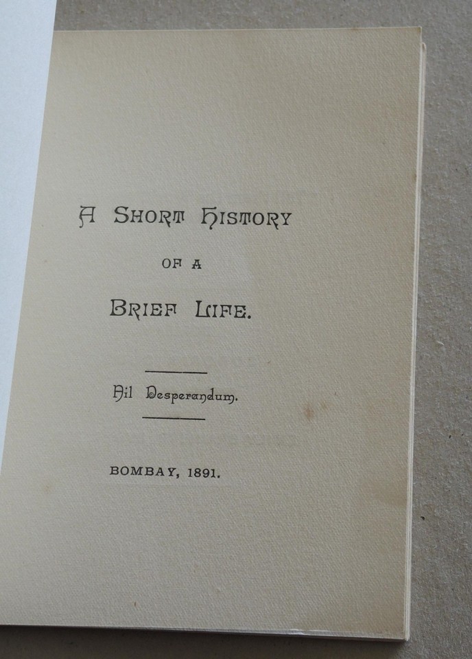 INDIA INTEREST BOMBAY SOROSIS CLUB A SHORT HISTORY OF A BRIEF LIFE 1891 ...