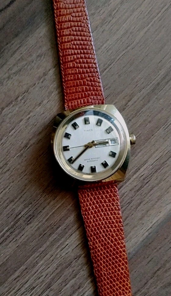 1973 Timex Viscount Men's-Automatic-Day/Date-New Crys… - Gem