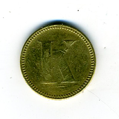 1910 San Francisco Brass Trade Token "K" Good for 5 cents in Trade | eBay