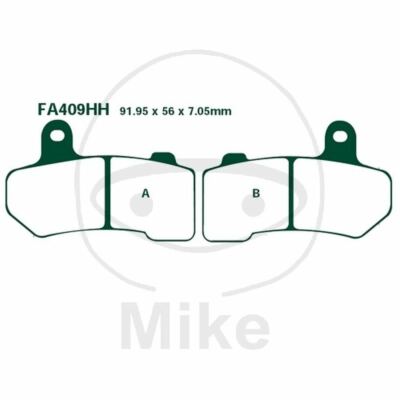 Pair Brake Pads EBC HH FA409HH 732.16.72 Harley 1584 FLHR Road King ...
