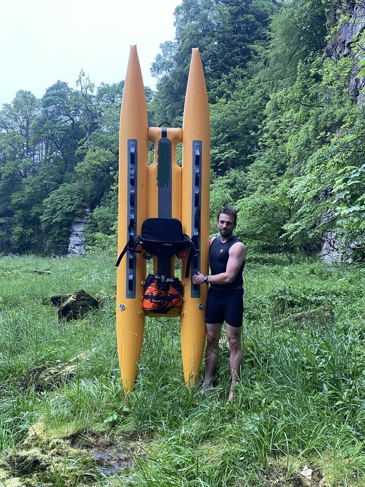 The Catamaran Kayak Raft - Stable, Safe, Portable | eBay