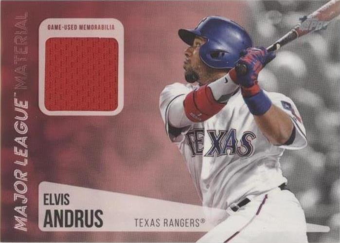 2019 Topps - Major League Material Relics Elvis Andrus #MLM-EA (MEM ...