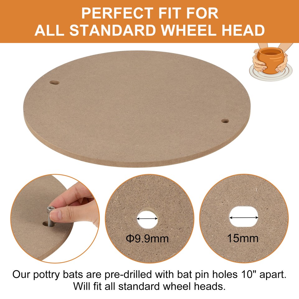 Pottery Wheel Bat 12" Round Pottery Bats System Bats 1/3 Thick | eBay