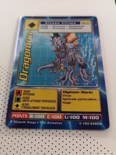 Dragomon Niveau Ultime Carte Digimon 2000 # Bo-33 | eBay
