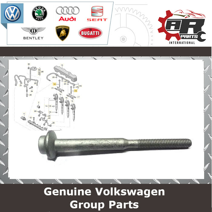 Injector Clamp Screw / Bolt - M6x105mm - fits Audi, Seat, Skoda, VW ...