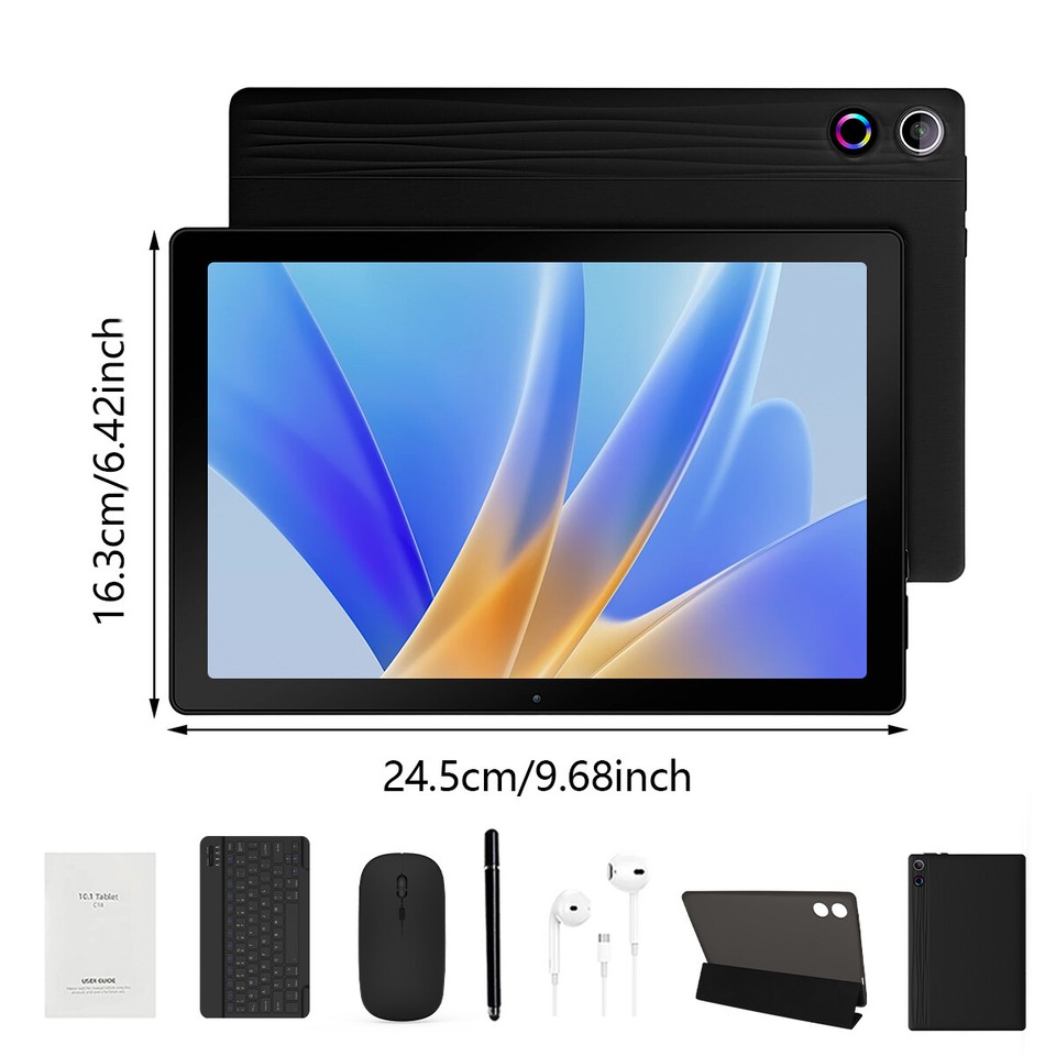 NEW 10.1" Tablet Android 13 12GB+64GB WIFI Quad-Core Tablet Dual Camera ...