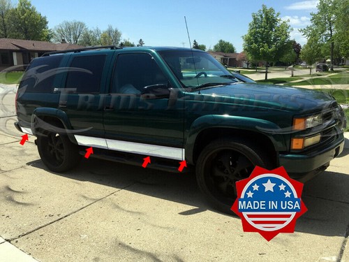 1995-1999 Chevy Tahoe 4Dr Rocker Panel Trim Side Molding w/Flare 8Pc 6 ...