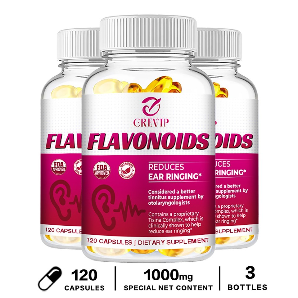 Flavonoids Capsules 1000mg -Tinnitus Relief Formula, Ear Health ...