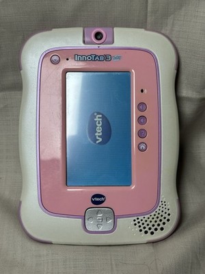 VTech InnoTab 3 Baby Pink Purple Tablet Tested Working w Stylus Tablet ...