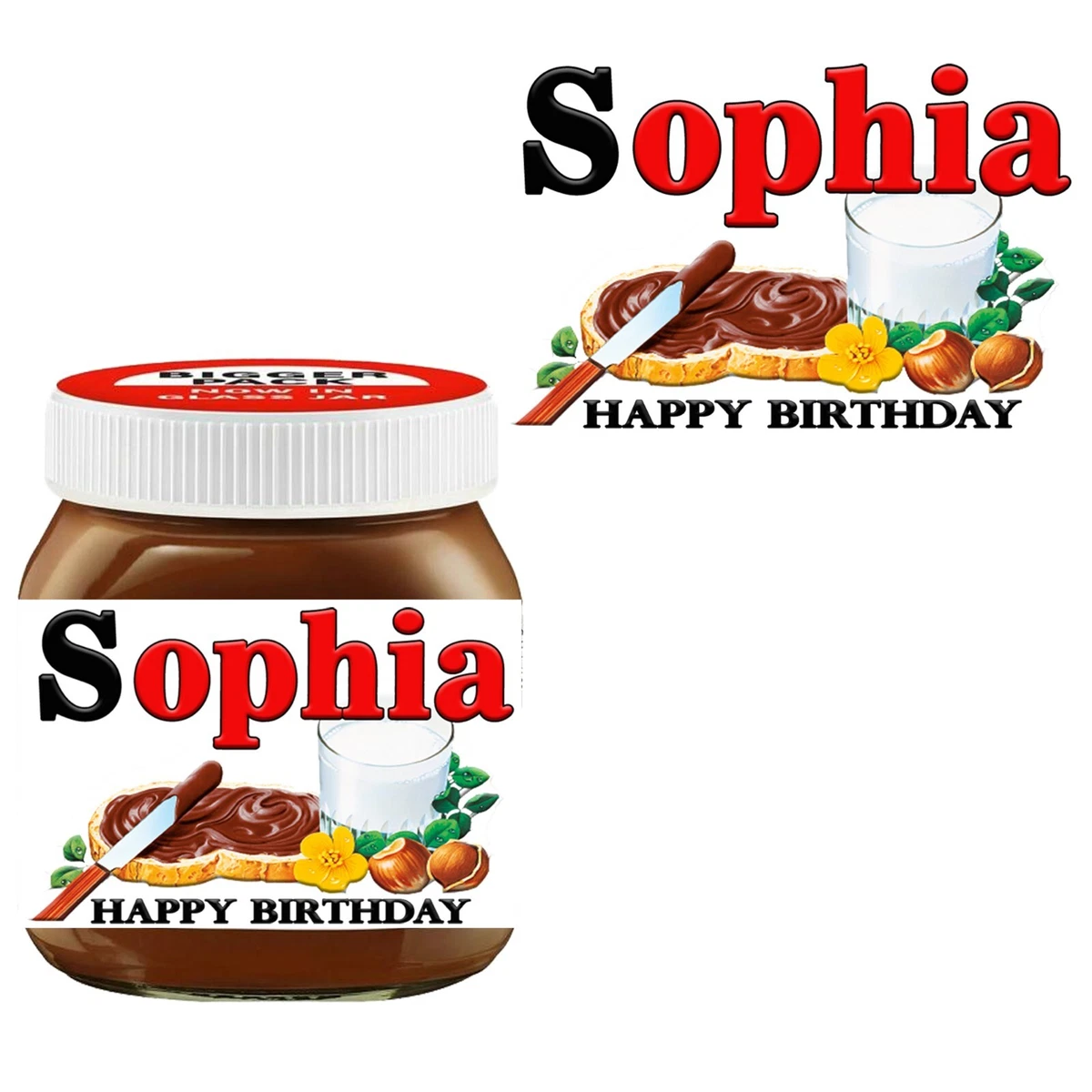Nutella Jar Label
