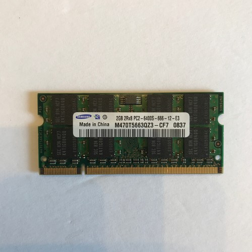 Samsung 2GB 2Rx8 PC2-6400S-666-12-E3 DDR2 RAM 200 PIN M470T5663QZ3-CF7 ...