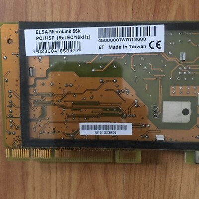 Phone Karte ELSA MicroLink 56k PCI Data Fax Modem Controller | eBay