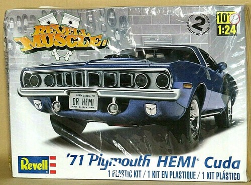 71 Plymouth Hemi Cuda Plastic Model Kit by Revell, 1:24 Scale, NEW ...