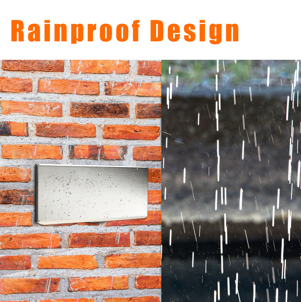 OPEN BOX Rainproof Through the Wall Locking Mailbox with 10 ...