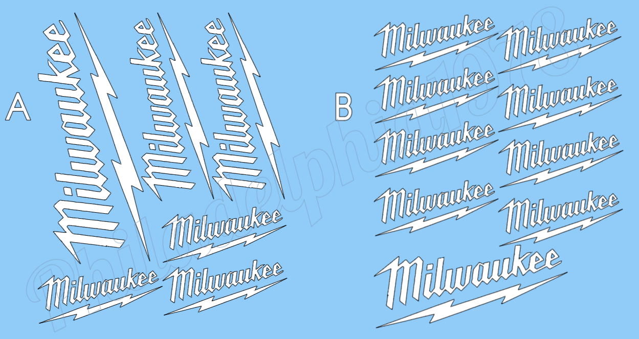 MILWAUKEE die cut Vinyl Decals #72 | eBay