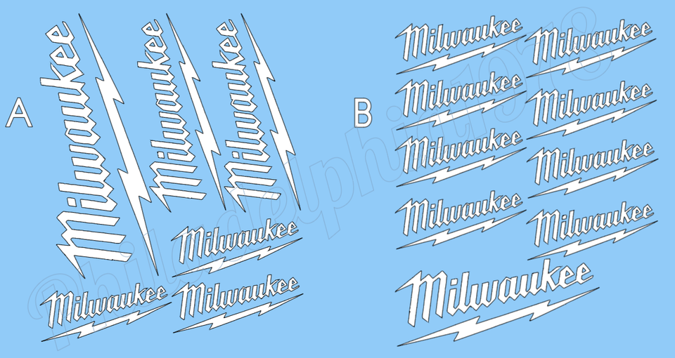 MILWAUKEE die cut Vinyl Decals #72 | eBay