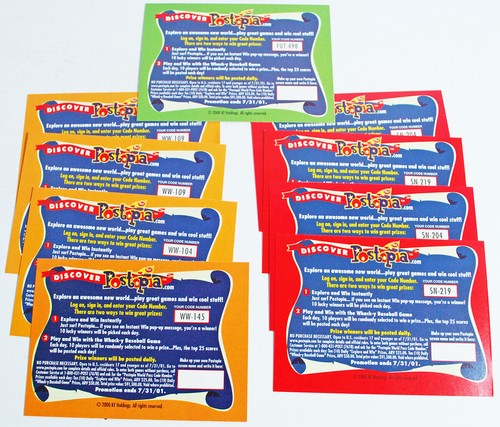 2000 2001 Post Cereal Postopia Baseball World Pass Game Card | eBay