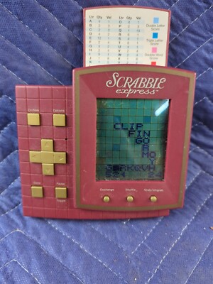 Scrabble Express Handheld Electronic Game 1999 Hasbro *Tested & Works ...