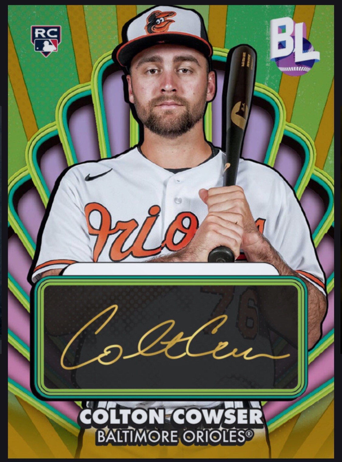Topps Bunt Colton Cowser Big League 24 - Gold Opening Act Sig Iconic ...