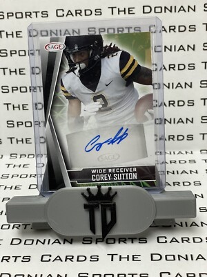 2022 Sage High Series Football Auto #A-CS2 Corey Sutton - Appalachian ...