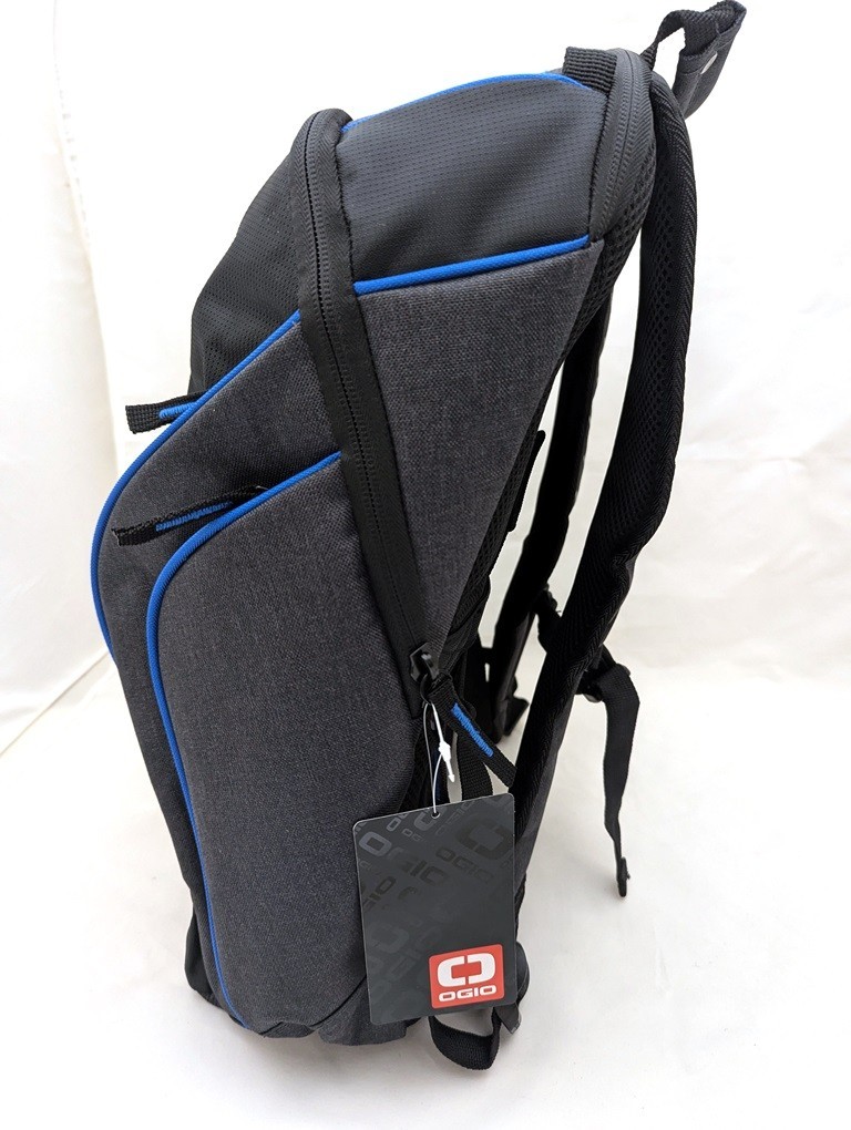 OGIO Hatch Laptop Backpack Heather Gray/Blue 18.5" x 12" x 8 ...