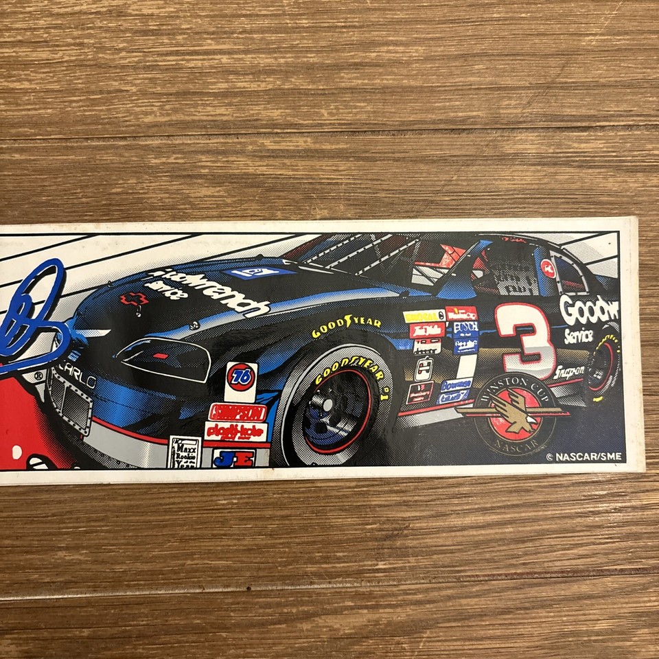 Vintage Nascar Bumper Sticker Dale Earnhardt Splash Print Decal (11.5 ...